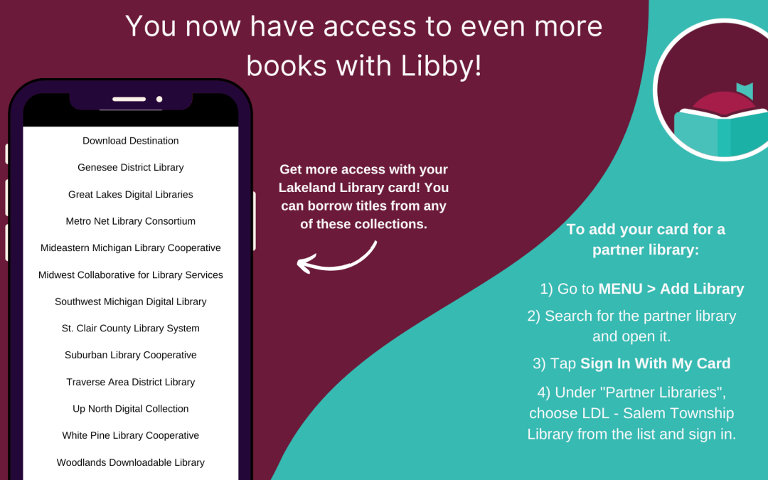 Libby - Get More Content with Partner Libraries - Salem Township Library