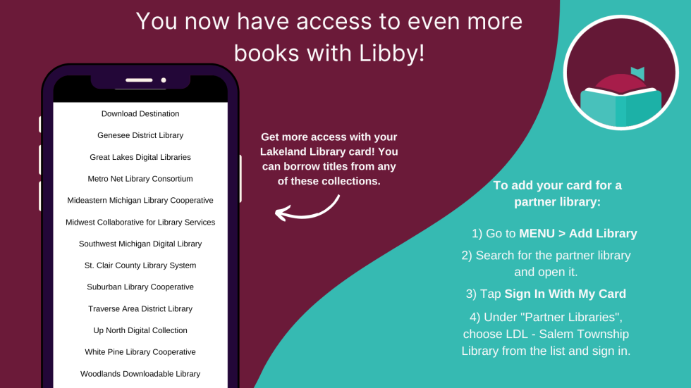 Libby - Get More Content with Partner Libraries - Salem Township Library