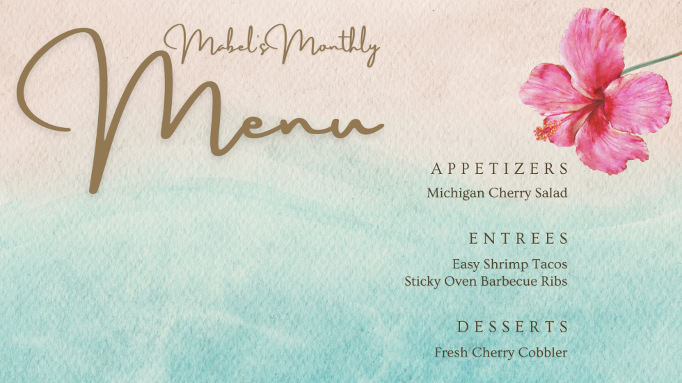 Mabel's Monthly Menu - Salem Township Library